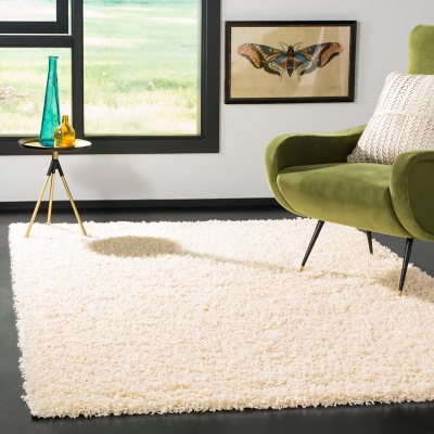 Click here for Safavieh Athens Shag 6 x 9 Area Rug  White prices
