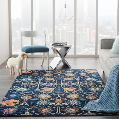 Click here for Nourison Nourison Passion 53 x 73 Navy Bohemian In... prices