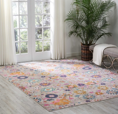 Click here for Nourison Nourison Passion 8 x 10 Silver Bohemian I... prices