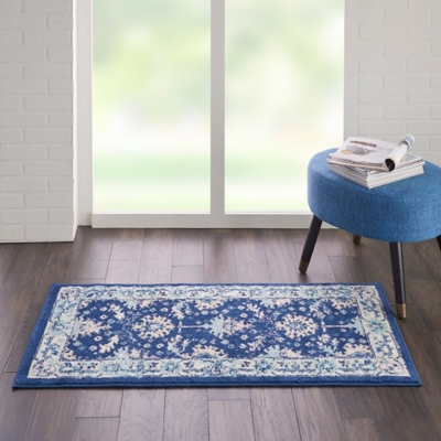 Click here for Nourison Nourison Tranquil 2 x 4 Navy/Ivory Persia... prices