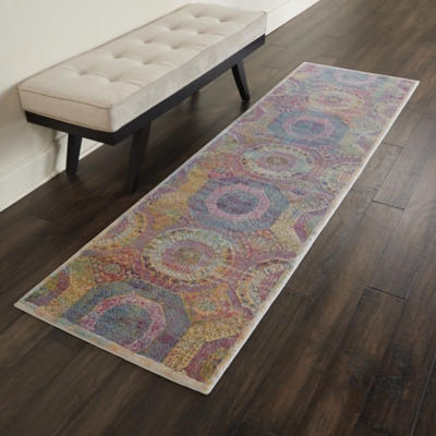 Click here for Nourison Home Ankara Global 2 x 6 Multicolor Bohem... prices