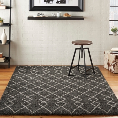 Click here for Nourison Martil Charcoal 5x7 Moroccan Area Rug prices