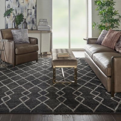 Click here for Nourison Martil Charcoal 8x10 Large Plush Rug prices