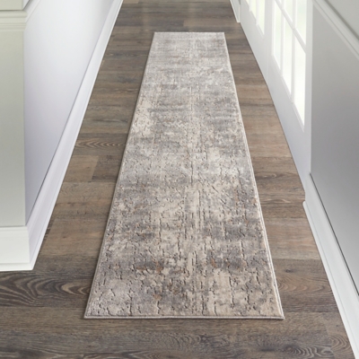 Click here for Nourison Nourison Quarry 22 x 10 Beige/Grey Modern... prices