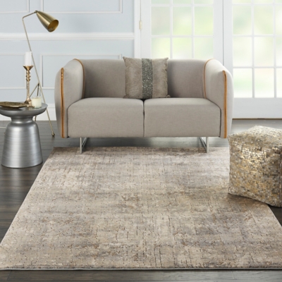 Click here for Nourison Nourison Quarry 53 x 73 Beige/Grey Modern... prices