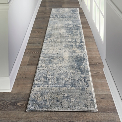 Click here for Nourison Nourison Quarry 22 x 10 Grey/Beige Modern... prices