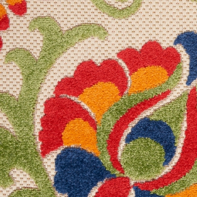 Nourison Aloha Multicolor 4'x6' Indoor-Outdoor Area Rug | Ashley