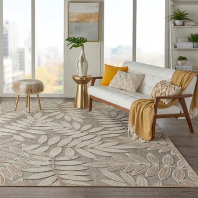 Click here for Aloha Outdoor 8x11 Cream Patio Area Rug  Natural prices