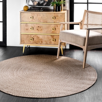 Click here for Nuloom Braided Lefebvre 6 Round Indoor/Outdoor Rug... prices