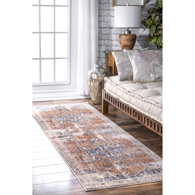Click here for Nuloom Harriet Vintage Medallion Fringe Area Rug... prices