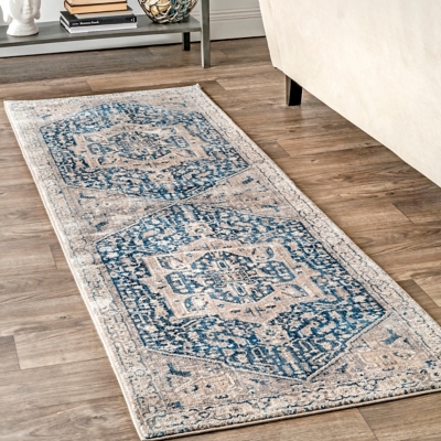 Click here for Nuloom Harriet Vintage Medallion Fringe Area Rug... prices