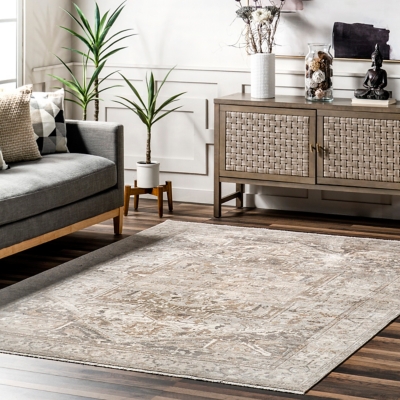 Click here for Nuloom Harriet Vintage Medallion Fringe Area Rug... prices