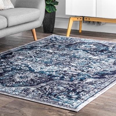 Click here for Nuloom Maryanne Medallion 8 x 10 Area Rug  Blue prices