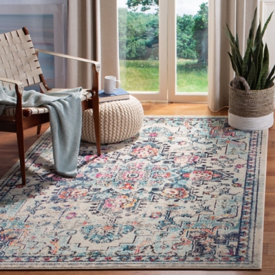 Click here for Safavieh Madison 5-3 x 7-6 Area Rug  Blue/Cream prices