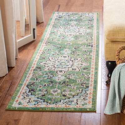 Click here for Safavieh Madison 2 x 8 Runner  Turquoise/Green prices
