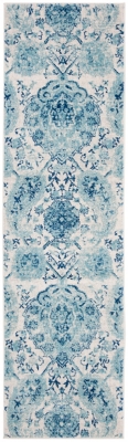 Click here for Safavieh Madison Aisha 2-3 x 20 Runner  Cream/Turq... prices