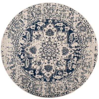 Click here for Safavieh Madison 8 x 8 Round Area Rug  Cream/Navy prices