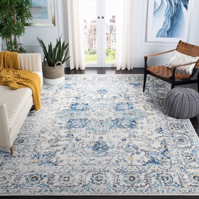 Click here for Safavieh Madison 8 x 10 Area Rug  Turquoise/Ivory prices