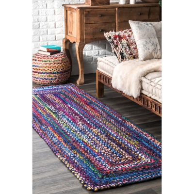 Click here for Nuloom Tammara Bohemian Hand Braided Area Rug  Blu... prices