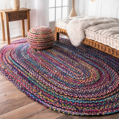 Click here for Nuloom Tammara Bohemian Hand Braided Area Rug  Blu... prices