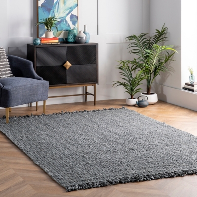 Click here for Nuloom Daniela Farmhouse Chunky Jute Area Rug  Gra... prices