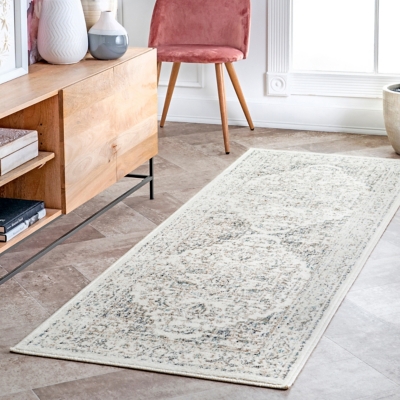Click here for Nuloom Tanith Vintage Medallion Area Rug  Cream prices