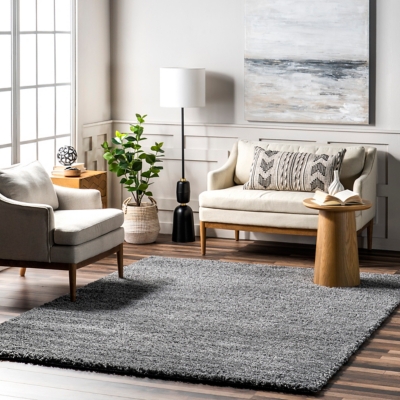 Click here for Marleen Plush Shag 7 10 x 10 Area Rug  Gray prices
