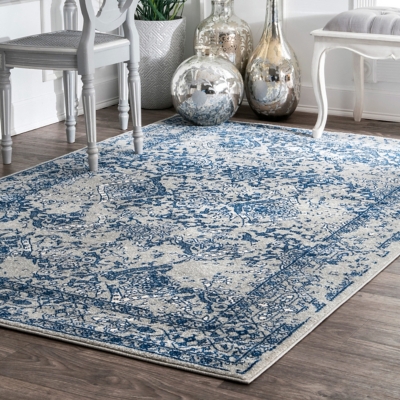 Click here for Nuloom Odell Faded Vintage Area Rug  Light Blue prices