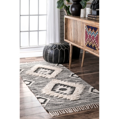 Click here for Nuloom Savannah Moroccan Tasseled Wool Area Rug  B... prices