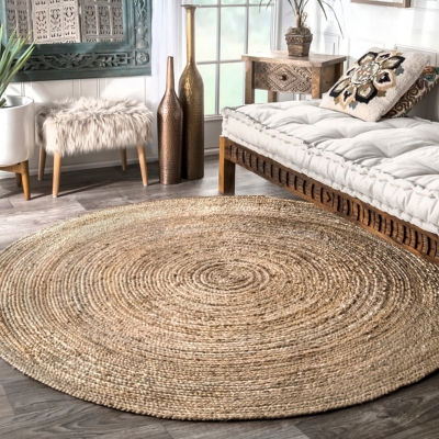 Click here for Hand Woven Rigo Jute 4 Round Rug  Natural prices