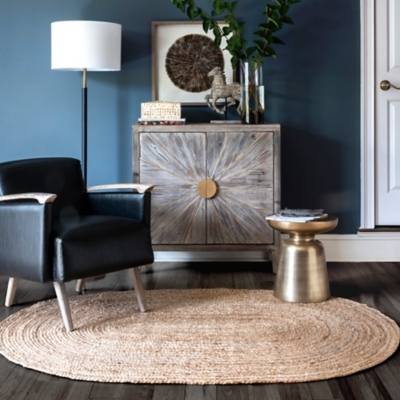 Click here for Hand Woven Rigo Jute 8 x 10 Rug  Natural prices