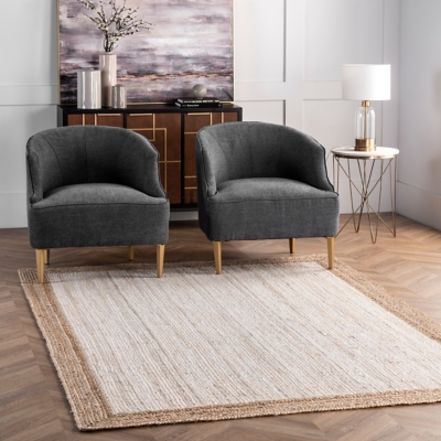 Click here for Hand Woven Eleonora 5 x 8 Area Rug  White prices