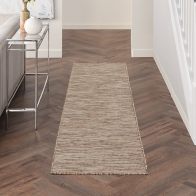 Click here for Nourison Positano 22 X 8 Beige Brushstroke Indoor/... prices