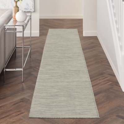 Click here for Nourison Positano 22 X 12 Light Gray Brushstroke I... prices