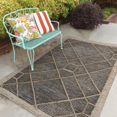 Click here for Rizzy Home Vista 79 x 99 Tufted Indoor/ Outdoor Ar... prices