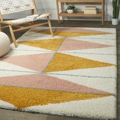 Click here for Balta Levine Modern Geometric Shag 5 3 x 7 Area Ru... prices