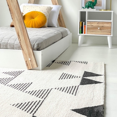 Click here for Balta Phoebe Modern Geometric 6 7 x 9 Area Rug  Wh... prices