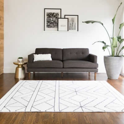 Click here for Balta Ava Modern Geometric 5 3 x 7 Area Rug  Off W... prices