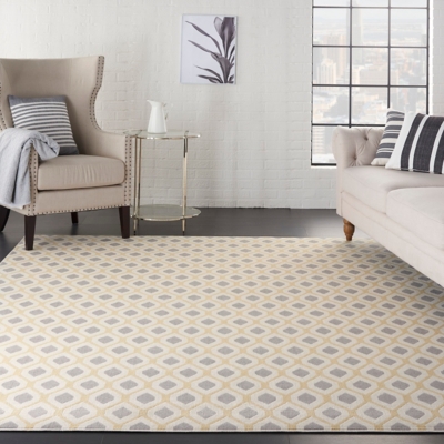 Click here for Nourison Grafix 710 x 910 White Contemporary Indoo... prices