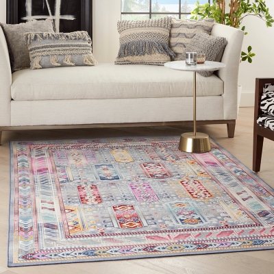 Click here for Nourison Vintage Kashan 53 x 710 Grey/Multi Bohemi... prices