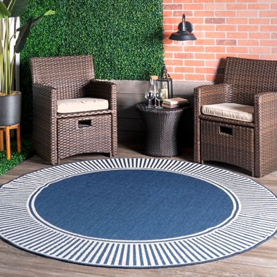 nuLOOM Asha Simple Border Indoor/Outdoor Area Rug | Ashley
