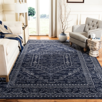 Click here for Safavieh Adirondack 8 x 10 Area Rug  Navy/Ivory prices