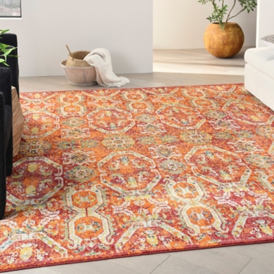 Click here for Nourison Allur 710 x 910 Red Multicolor Bohemian I... prices