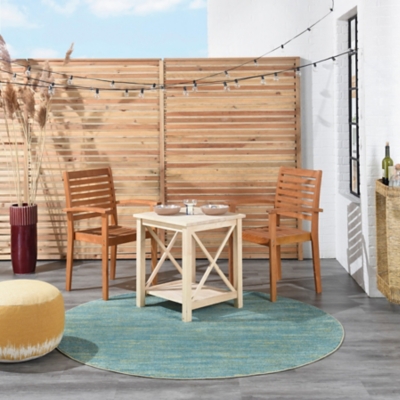 Click here for Nourison Essentials 6 x ROUND Blue Green Outdoor I... prices