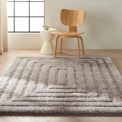 Click here for Calvin Klein Esker 53 x 73 Silver Contemporary Ind... prices
