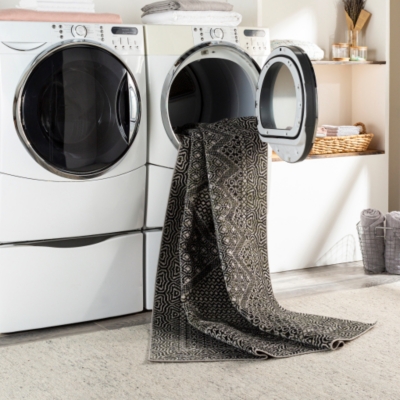 Click here for Lavadora Washable Transitional Rug  Warm Gray prices