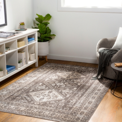 Click here for Livabliss Lavadora Washable Traditional Rug  Taupe prices
