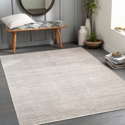 Click here for Livabliss Lavadora Washable Muted Rug  Light Gray prices