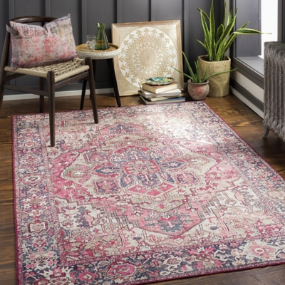 Click here for Livabliss Iris Traditional Area Rug  Burgundy/Dark... prices