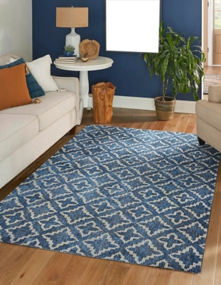 Click here for Linon Motif Printed Diamond Faux Rabbit Linear 5 X... prices